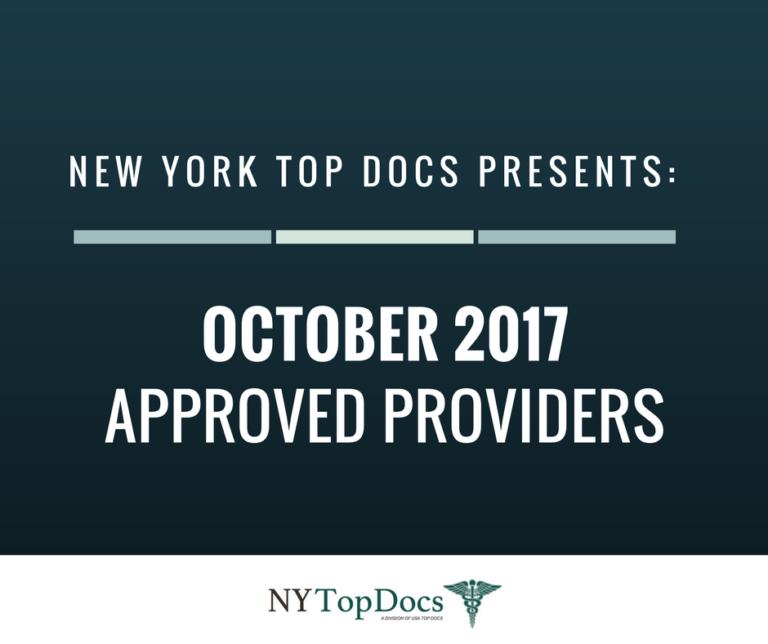 NY Top Docs Presents October 2017 Approved Providers