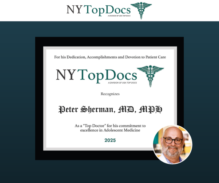 Peter Sherman, MD, MPH Awarded As NY Top Doc For 2025